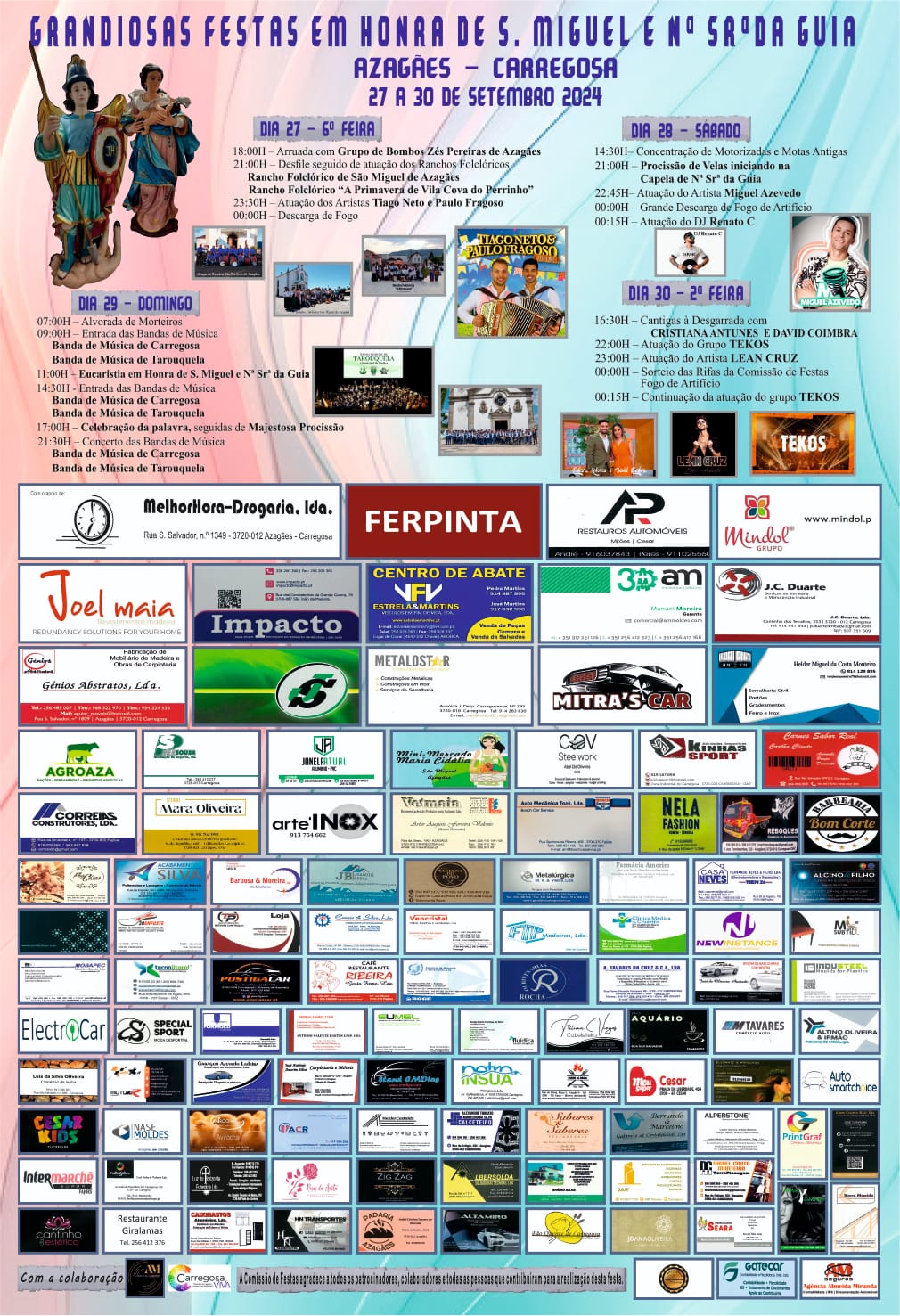 Azagães em festa de 27 a 30 de setembro